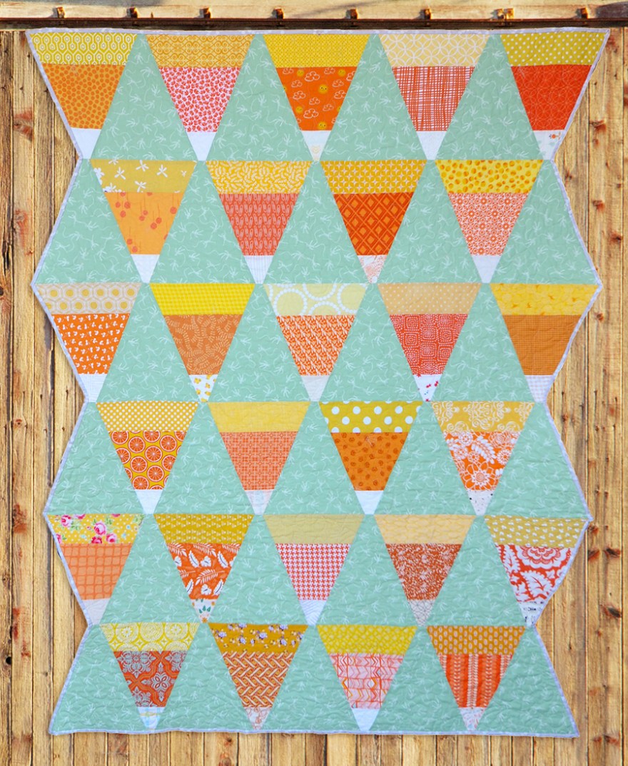 Candy Corn Quilt Tutorial | mustlovequilts