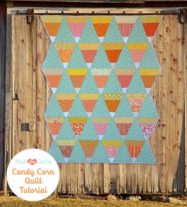 Candy Corn Quilt Tutorial | mustlovequilts